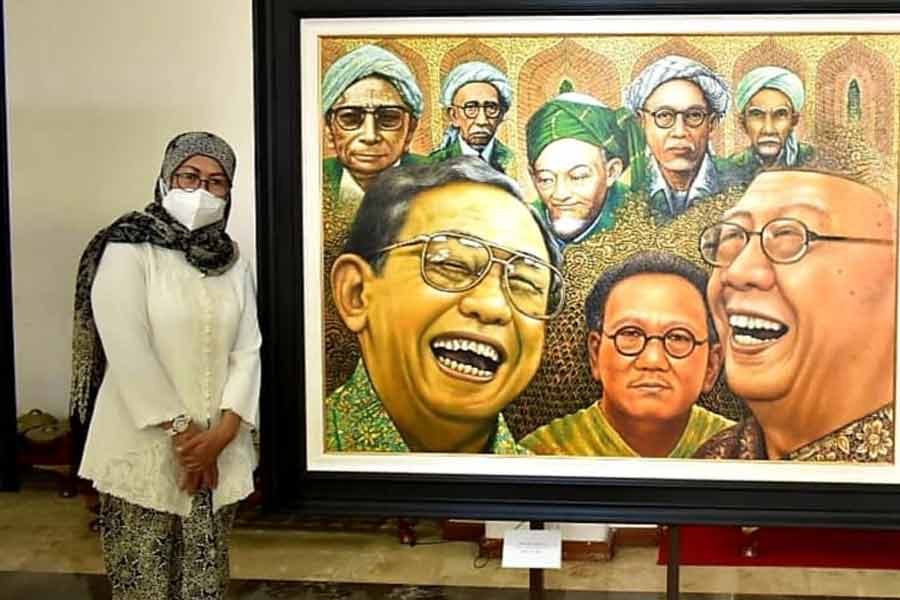 Puncak Hari Santri di Surabaya, Nabila Dewi Gayatri Gelar Pameran ...